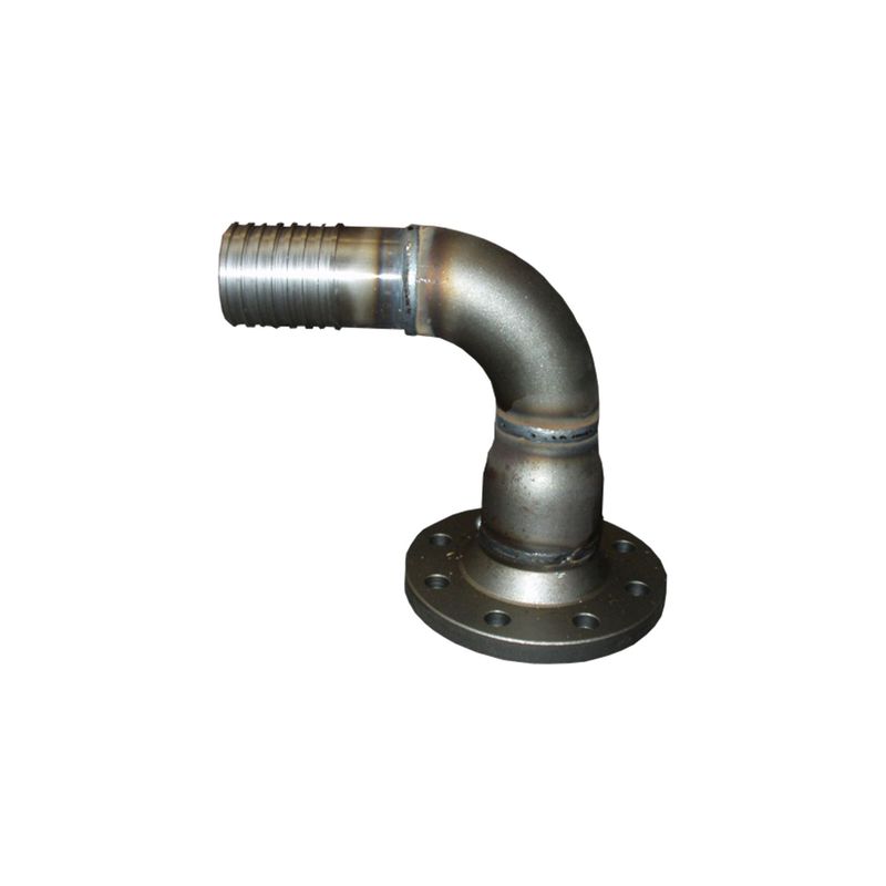 China Fabricated flanged elbow with Rilsan coating Stainless steel ...